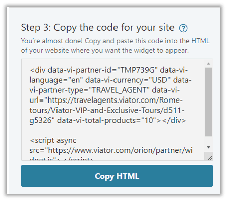 Adding Your Widget to a WordPress Post or Page - Viator Agent Resource ...
